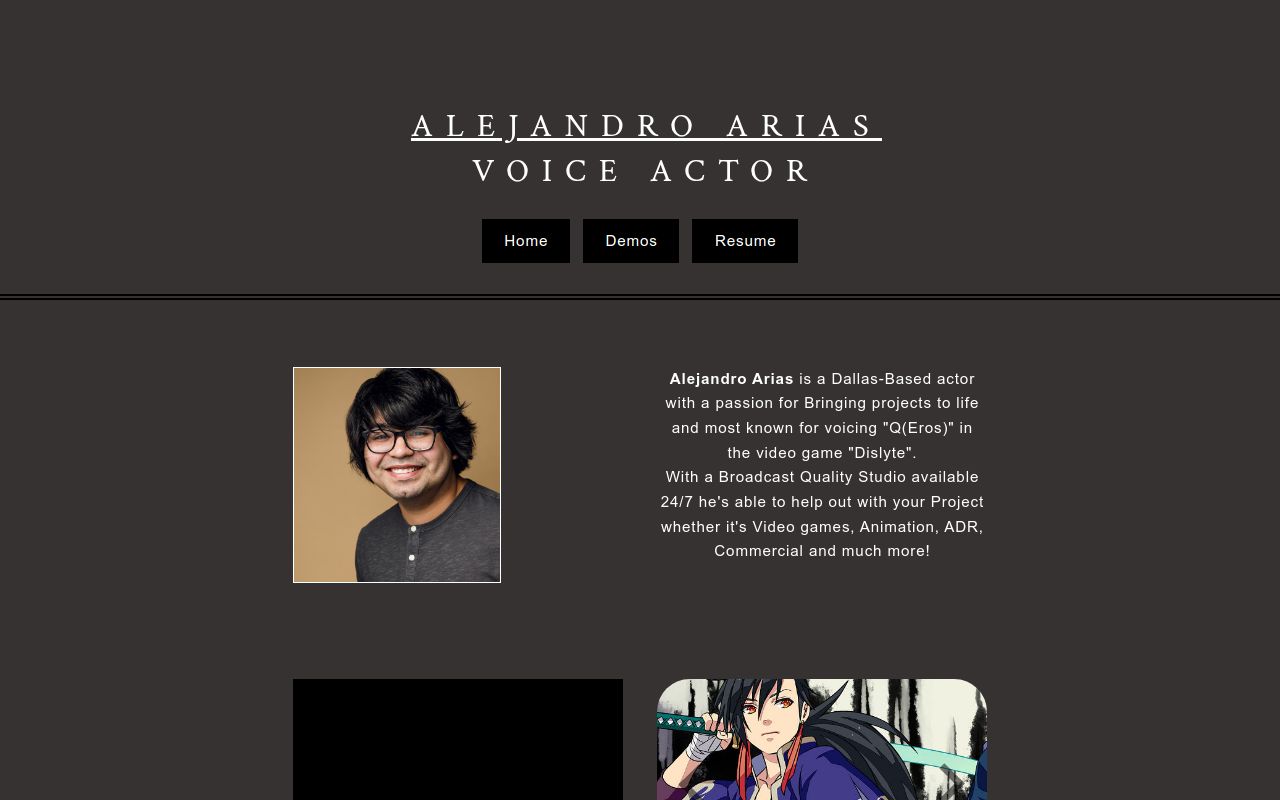 Alejandro Arias - Voice Actor